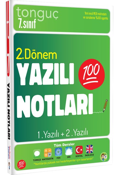 Tonguç Yayınları 7. Sınıf Yazılı Notları 2. Dönem 1 ve 2. Yazılı Tonguç Yayınları 7. Sınıf Yazılı Notları 2. Dönem 1 ve 2. Yazılı