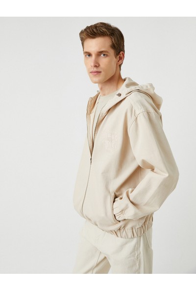 Koton Kapşonlu Kot Mont