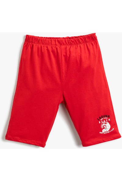 Koton Erkek Çocuk Surf Baskılı Şort Pamuklu