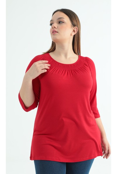 Modaplaza Kadın Büyük Beden Gipeli Bluz