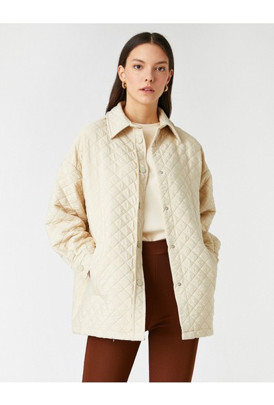 Koton Polo Yaka Kapitone Mont