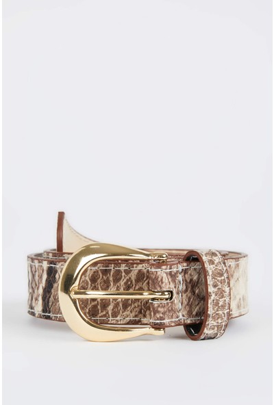 Kadın Dikdörtgen Toka Suni DERI X0615AZNS