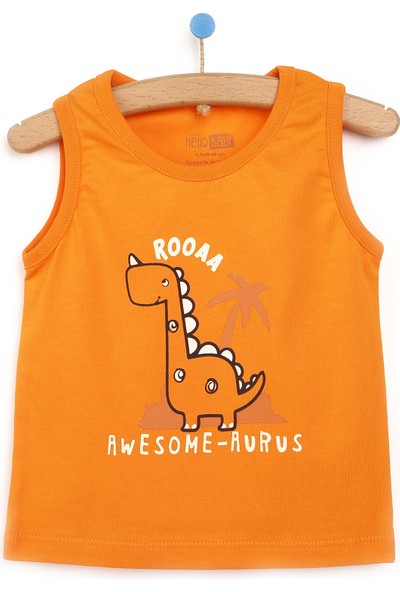 Hello Baby Basic Erkek Bebek Atlet Tshirt