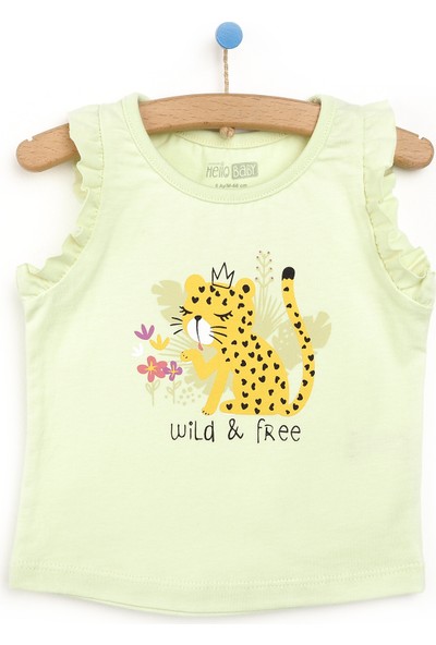 Hello Baby Basic Kız Bebek Atlet Tshirt