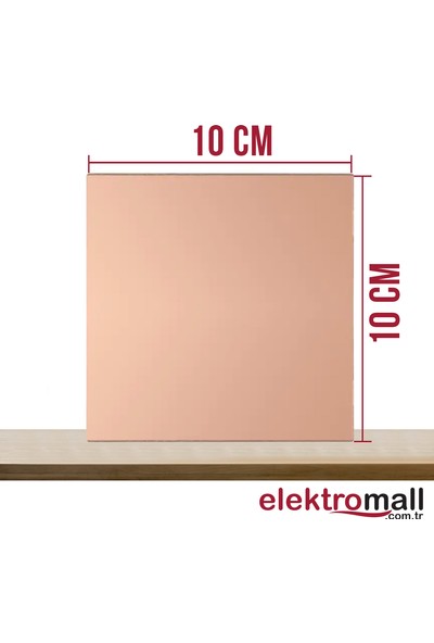 Elektromall 10X10CM Bakır Plaket Fr4 Elektromall 10X10CM Bakır Plaket Fr4