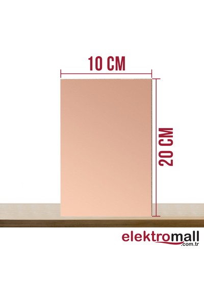 Elektromall 10X20CM Bakır Plaket Fr4 Elektromall 10X20CM Bakır Plaket Fr4