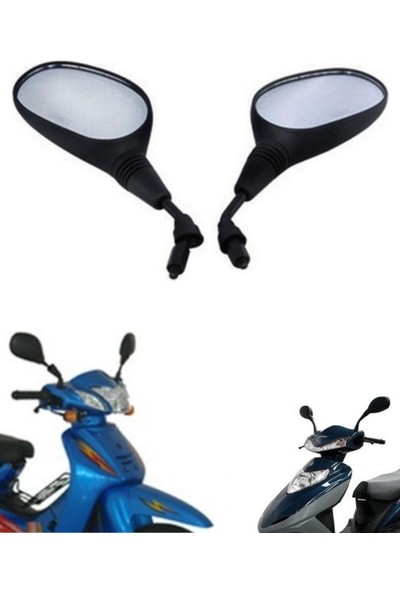 Motolinas Motosiklet Ayna Sağ - Sol Takım 10MM Scooter - Cub (Cup) - Cg Motolinas Motosiklet Ayna Sağ - Sol Takım 10MM Scooter - Cub (Cup) - Cg
