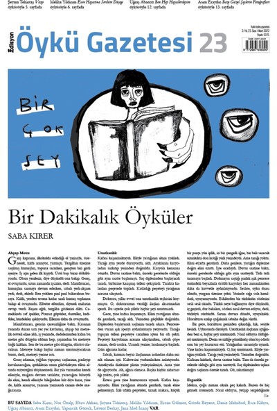Edisyon Öykü Gazetesi Sayı: 23 Mart 2022 - Kolektif Edisyon Öykü Gazetesi Sayı: 23 Mart 2022 - Kolektif
