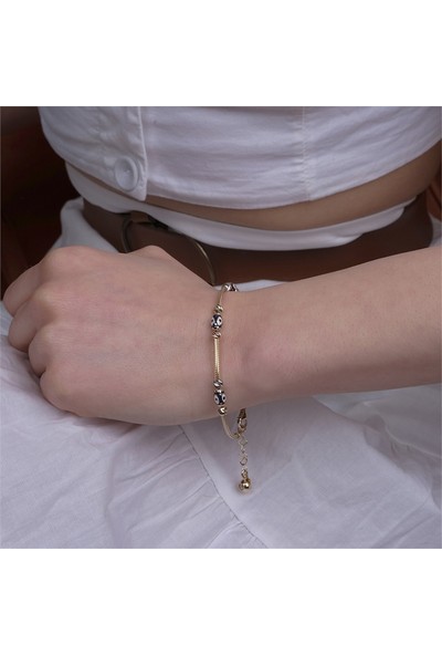 Siena 14 Ayar Mineli Göz Bileklik