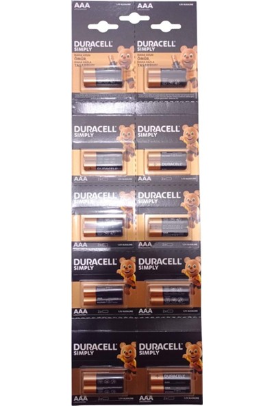 Duracell Duracel Simply Ince Pil Aaa 20'li