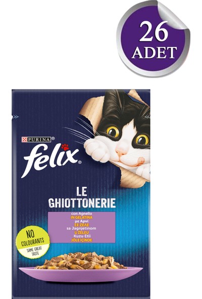 Purina Felix Kuzulu Yetişkin Yaş Mama 26 x 85 gr