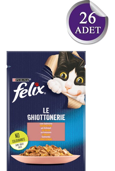 Purina Felix Yetişkin Somonlu Yaş Mama 26 x 85 gr