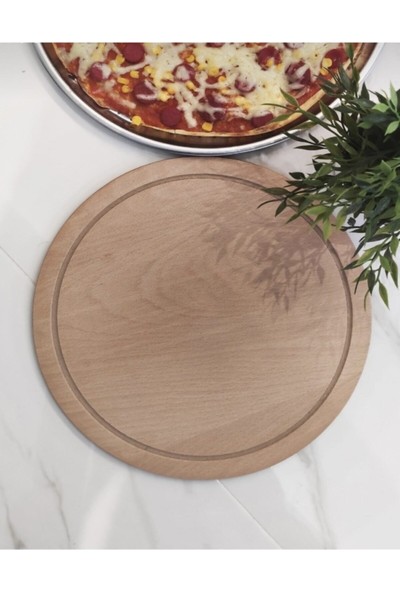 Çerçi Dede Ahşap Pizza Tabağı ve Pizza Altlığı 34 cm Çerçi Dede Ahşap Pizza Tabağı ve Pizza Altlığı 34 cm