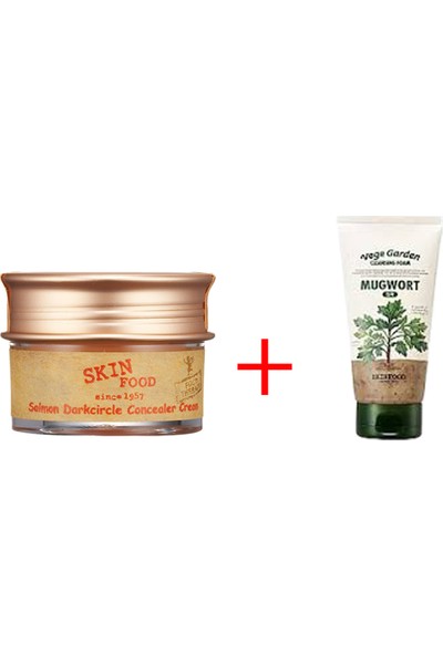 Skinfood Salmon Concealer (2) + Vege Garden Cleansing Foam MUGWORT 150ML Skinfood Salmon Concealer (2) + Vege Garden Cleansing Foam MUGWORT 150ML