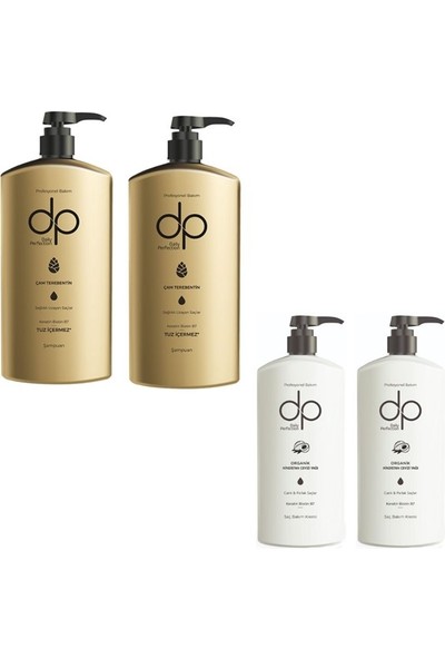 Dp Çam Terebentin Şampuan 2X500 ml + Bakım Kremi Organik Hindistan Cevizi Yağı 2X500 ml Dp Çam Terebentin Şampuan 2X500 ml + Bakım Kremi Organik Hindistan Cevizi Yağı 2X500 ml