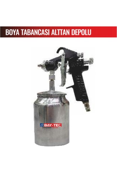 Doha Yapı Market Bay-Tec Boya Tabancası Alttan Depolu 1000CC - 1.8mm Doha Yapı Market Bay-Tec Boya Tabancası Alttan Depolu 1000CC - 1.8mm