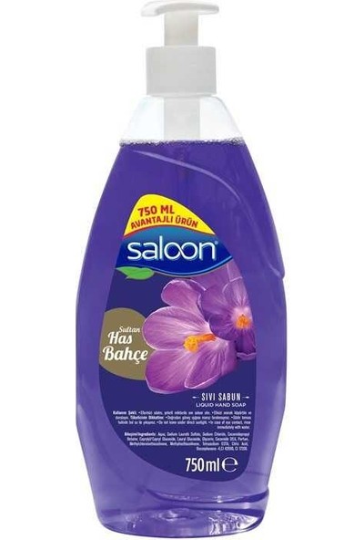 Saloon Sıvı Sabun Sultan Has Bahçe 750 ml Saloon Sıvı Sabun Sultan Has Bahçe 750 ml