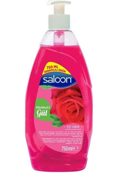 Saloon Sıvı Sabun Gül 750 ml Saloon Sıvı Sabun Gül 750 ml