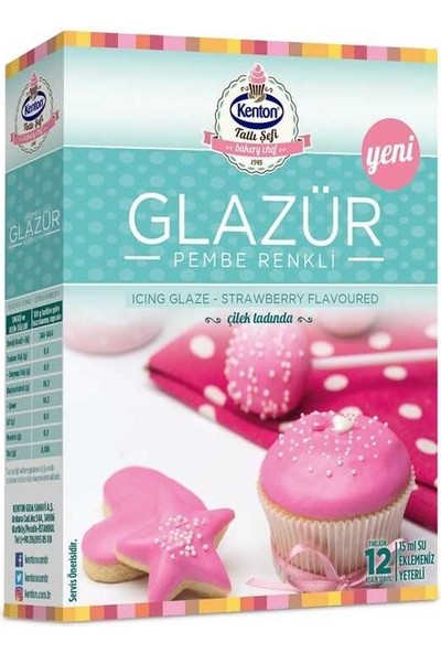 Kenton Tatlı Şefi Glazür Pembe 100 gr