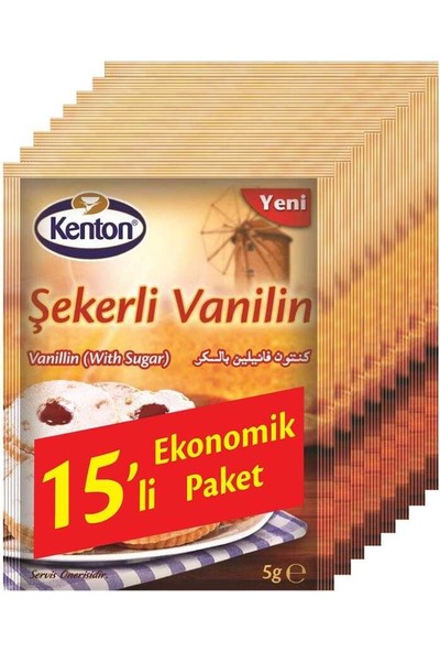 Kenton Şekerli Vanilin 15'li 75 gr