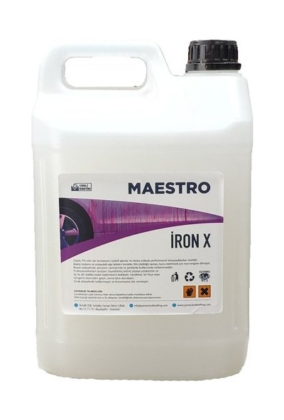 Maestro Iron x Demir Tozu Temizleyici 5lt. Maestro Iron x Demir Tozu Temizleyici 5lt.