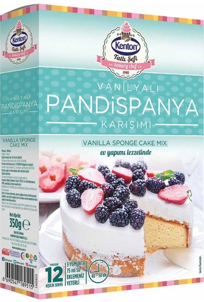 Kenton Tatlı Şefi Pandispanya Karışımı 350 gr
