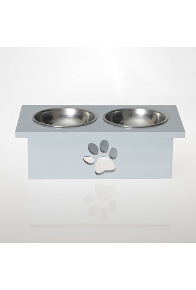 Woodenby Ahşap Kedi-Köpek (Küçük Irk) Çelik Kaseli Mama ve Su Kabı Woodenby Ahşap Kedi-Köpek (Küçük Irk) Çelik Kaseli Mama ve Su Kabı