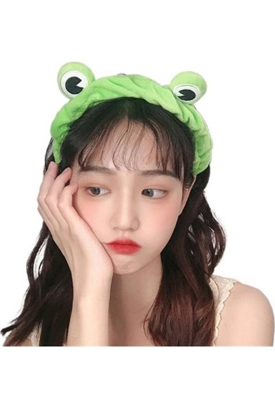 Çılgıntrend Sevimli Yeşil Kurbağa Peluş Saç Bandı Çılgıntrend Sevimli Yeşil Kurbağa Peluş Saç Bandı