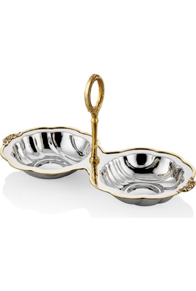 MMC Concept Black Pearl Sade 2li Dalgalı Sunumluk 35X21X19,5 cm