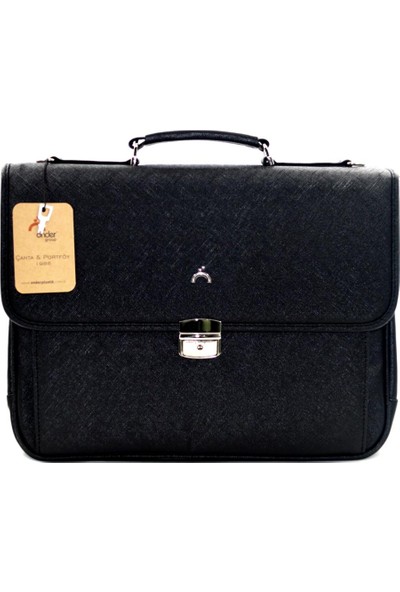 Önder Selanik Kilitli Kapak Evrak Çantası (8011-3)