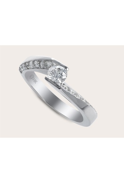 Atiye Pırlanta Altın Işık Yolu Pırlanta Yüzük