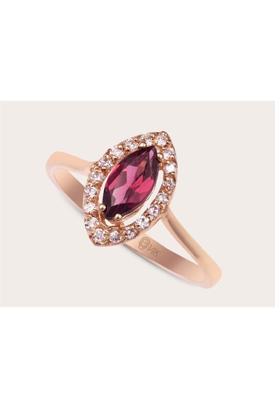 Atiye Pırlanta Altın Markiz Ruby Pırlanta Yüzük Atiye Pırlanta Altın Markiz Ruby Pırlanta Yüzük