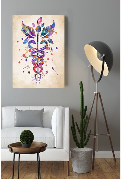 LySticks Tıp Sembolü Sanatsal Poster