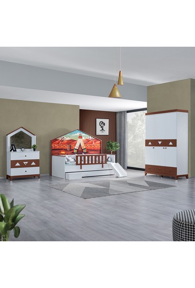 Montessori, Rüzgar Montessori Çocuk Odası Takımı, Dolap, Kaydıraklı Yavrulu Yatak, Şifonyer Montessori, Rüzgar Montessori Çocuk Odası Takımı, Dolap, Kaydıraklı Yavrulu Yatak, Şifonyer