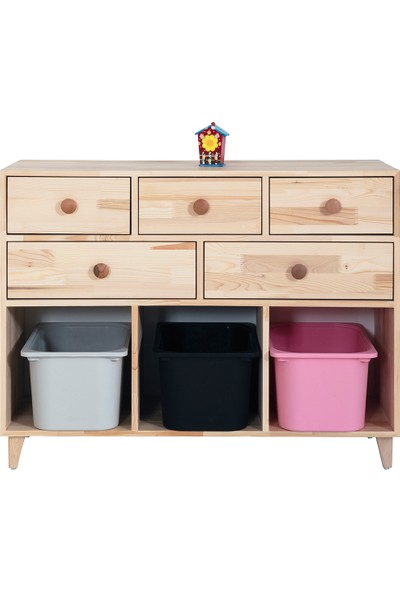 Setay Doğal Ladin Şifonyer, Alaz Şifonyer - Köknar Ağacı DR-207 Setay Doğal Ladin Şifonyer, Alaz Şifonyer - Köknar Ağacı DR-207