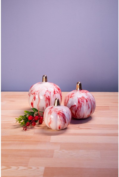 Duruser Dekoratif Kabak Kırmızı Marble