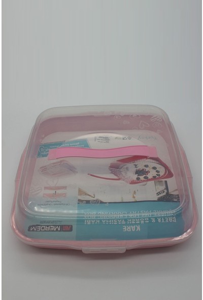 Merdem MRD-902 Kare Pasta/börek Kabı Pembe Merdem MRD-902 Kare Pasta/börek Kabı Pembe