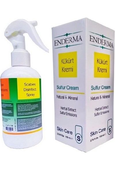 Enderma Kükürt Krem + Dezenfektan Set