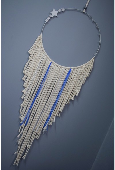 Bohem Düş Kapanı Dreamcatcher Yıldız Dekoratif Rüya Kapanı