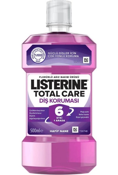 Listerine Total Care Diş Koruması 6 Etkili Gargara 500 ml Listerine Total Care Diş Koruması 6 Etkili Gargara 500 ml
