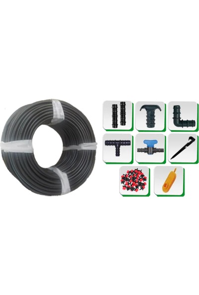 Hd Gurup 16 Deliksiz Damlama Borusu Set 25 Metre Hd Gurup 16 Deliksiz Damlama Borusu Set 25 Metre