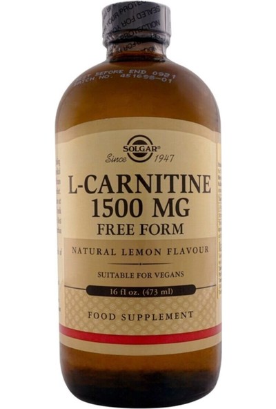 Solgar L-Carnitine 1500 Mg 473 Ml