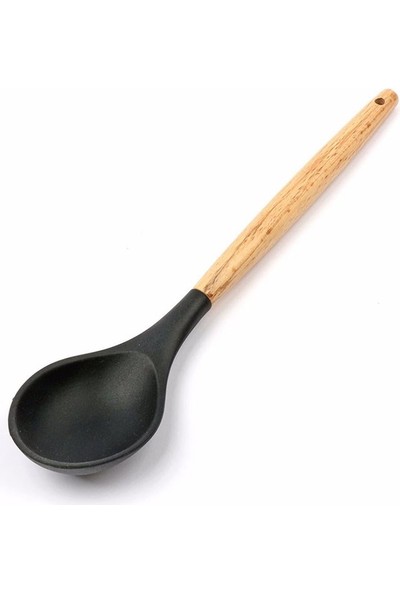 Bambu Saplı Silikon Kaşık