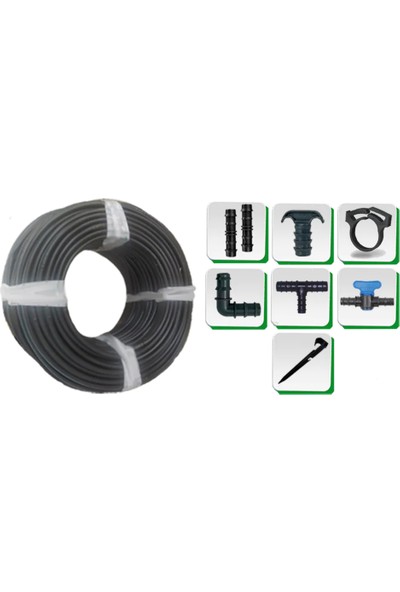 Hd Gurup 16X25 Delikli Damlama Borusu Set 100 Metre Hd Gurup 16X25 Delikli Damlama Borusu Set 100 Metre