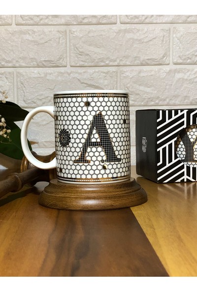 Macmug Petek Harf A Porselen Kupa Macmug Petek Harf A Porselen Kupa