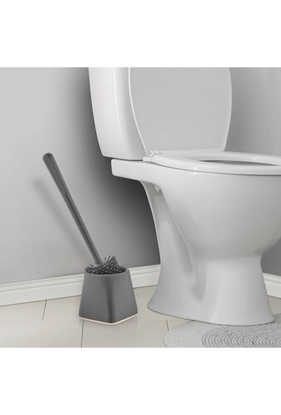 Antibakteriyel Gri Kare Konik Silikon Tuvalet Fırçası Silikon Uçlu Wc Banyo Fırçası Klozet Antibakteriyel Gri Kare Konik Silikon Tuvalet Fırçası Silikon Uçlu Wc Banyo Fırçası Klozet