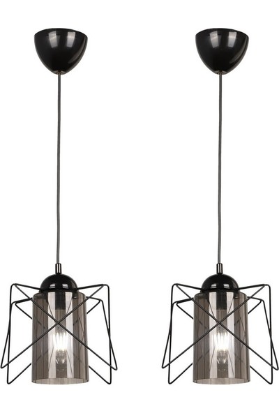 Begüsa 2 Adet Modes Tekli Siyah-Füme Akrilik