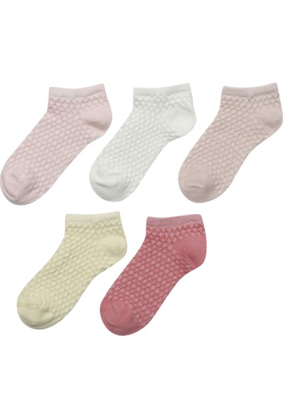 Polaris Jakar9 5 Lı Ptk-G 2fx Sarı Multı Kız Çocuk 5'LI Patik Çorap
