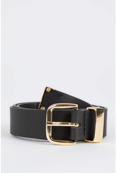 Kadın Dikdörtgen Toka Suni DERI X0622AZNS