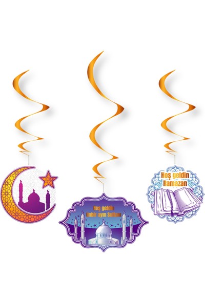 Hoş Geldin Ramazan 6'lı Sarkıt Süs